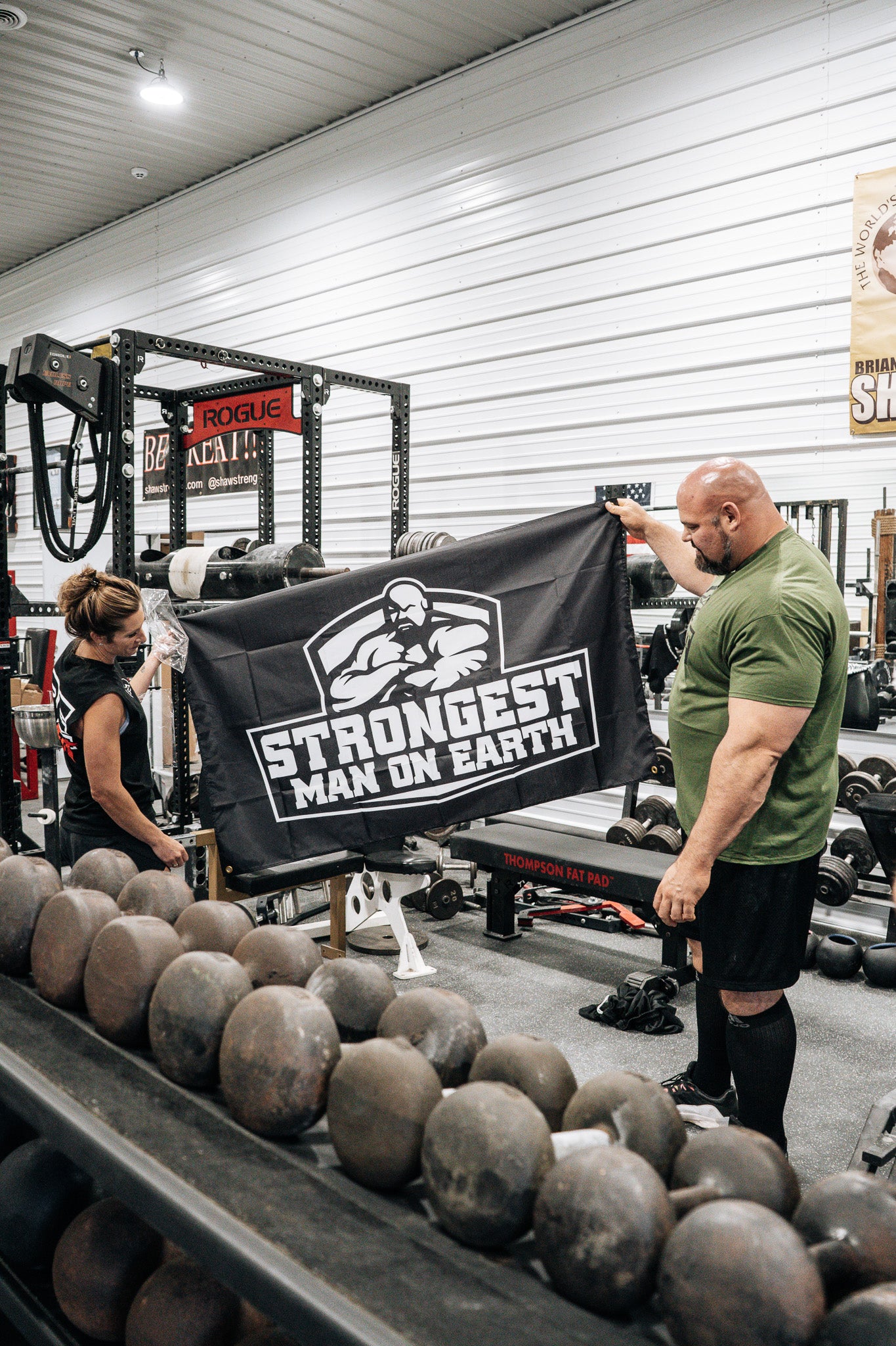STRONGEST MAN ON EARTH GYM FLAG – Shaw Strength